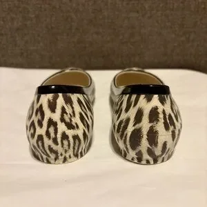 CROCS | Shoes | Crocs Womens Leopard Print Ballet Flats With Black Trim ...